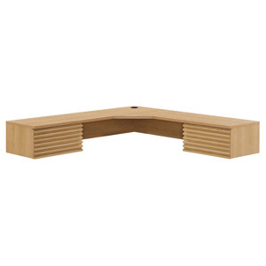 Modway Render Wall Mount Corner Office Desk & Reviews | Wayfair