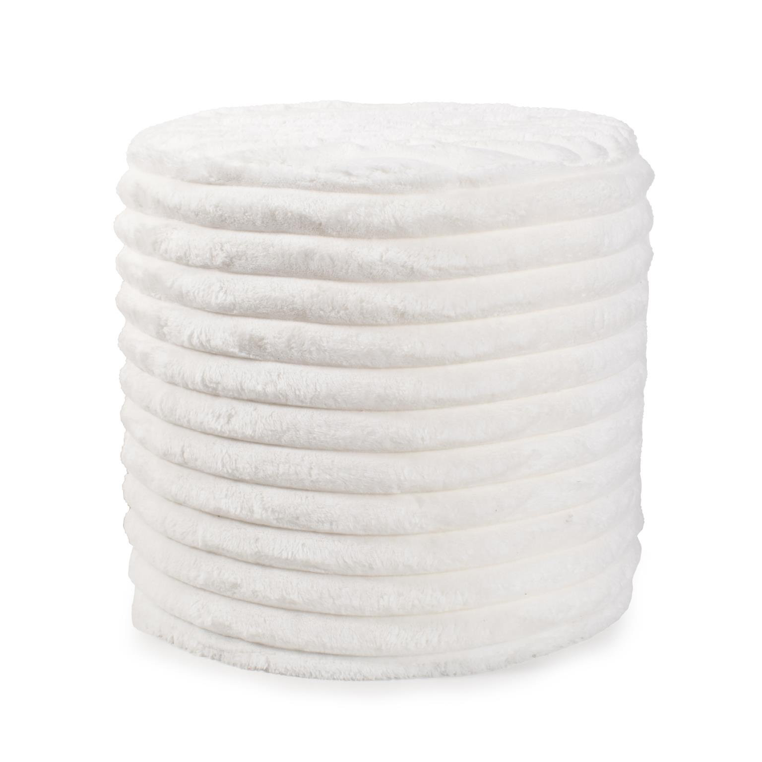 Everly Quinn Camesha No Tip Cylinder Short Shar Pei White | Wayfair