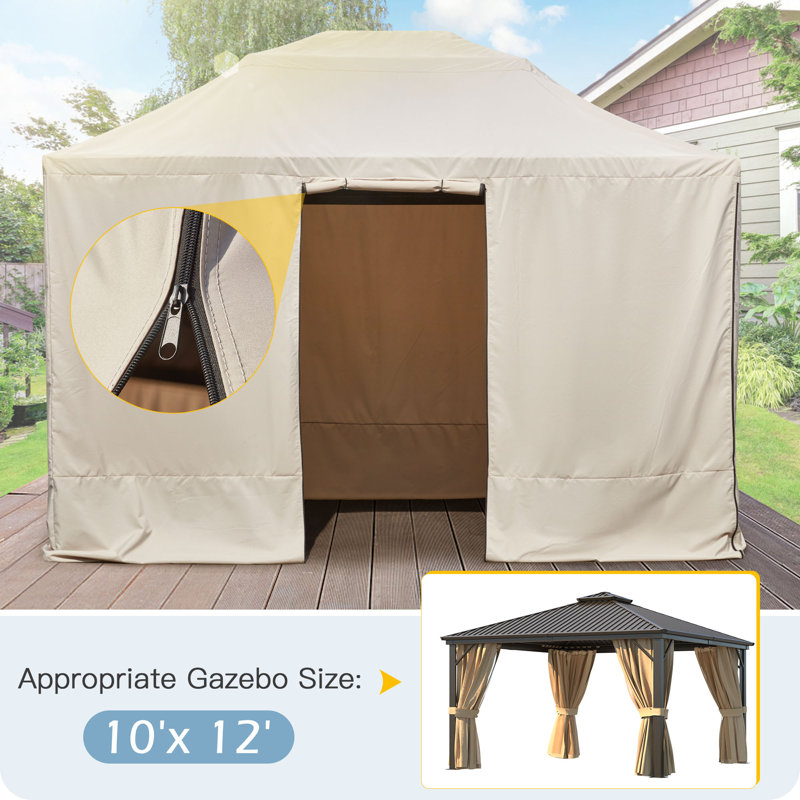 EROMMY 10 ft. W x 12 ft. D Outdoor Winter Gazebo Cover & Reviews | Wayfair