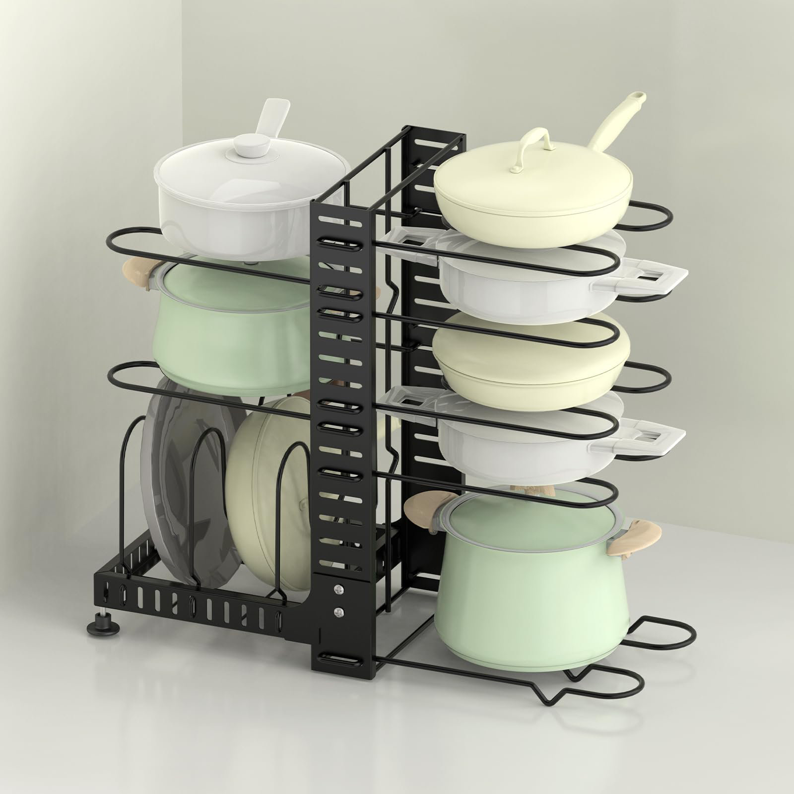 Latitude Run® Stainless Steel Rectangle Free Standing Pot Rack | Wayfair