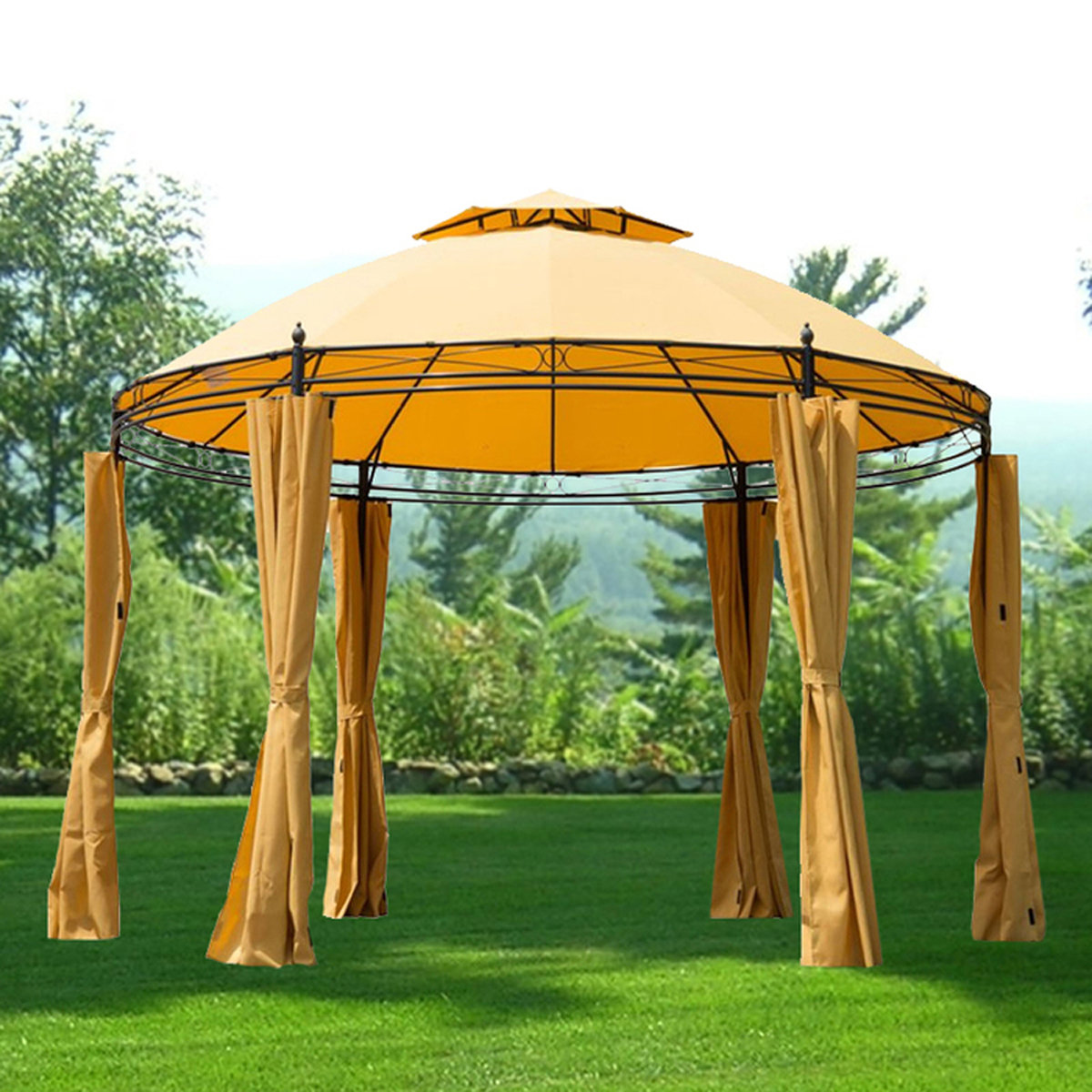 Garden Winds Outsunny Dome Gazebo Replacement Canopy & Reviews | Wayfair