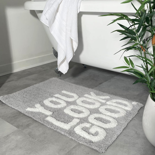 17 Stories Kayke Slogan Bath Mat | Wayfair.co.uk