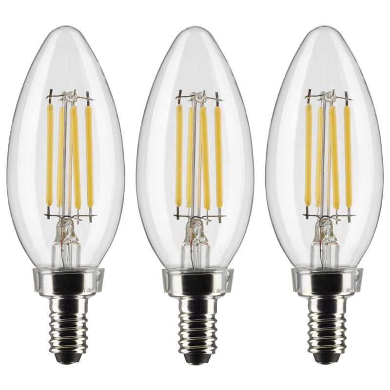 Satco 30 Watt Equivalent B11 E12/Candelabra Dimmable LED Bulb | Wayfair