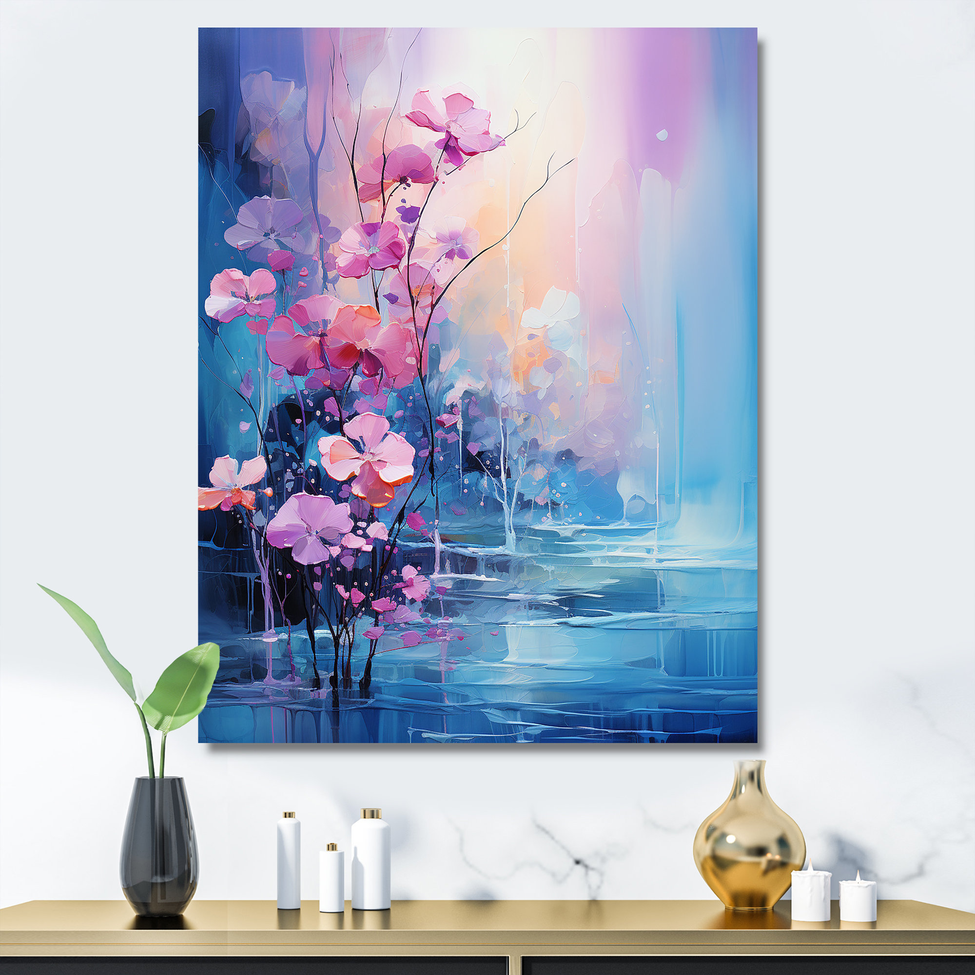 Red Barrel Studio® Pink Illuminated Electro Reverie II - Abstract ...