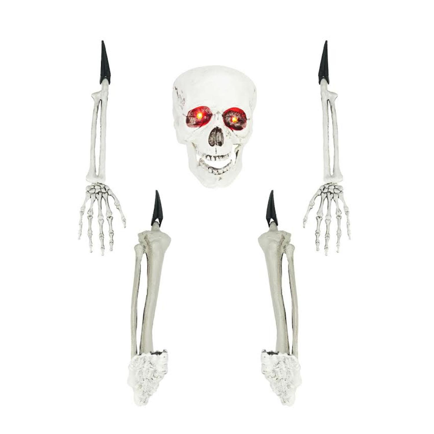 Northlight Seasonal 5-Piece Skeleton Breaking Through Ground Halloween ...