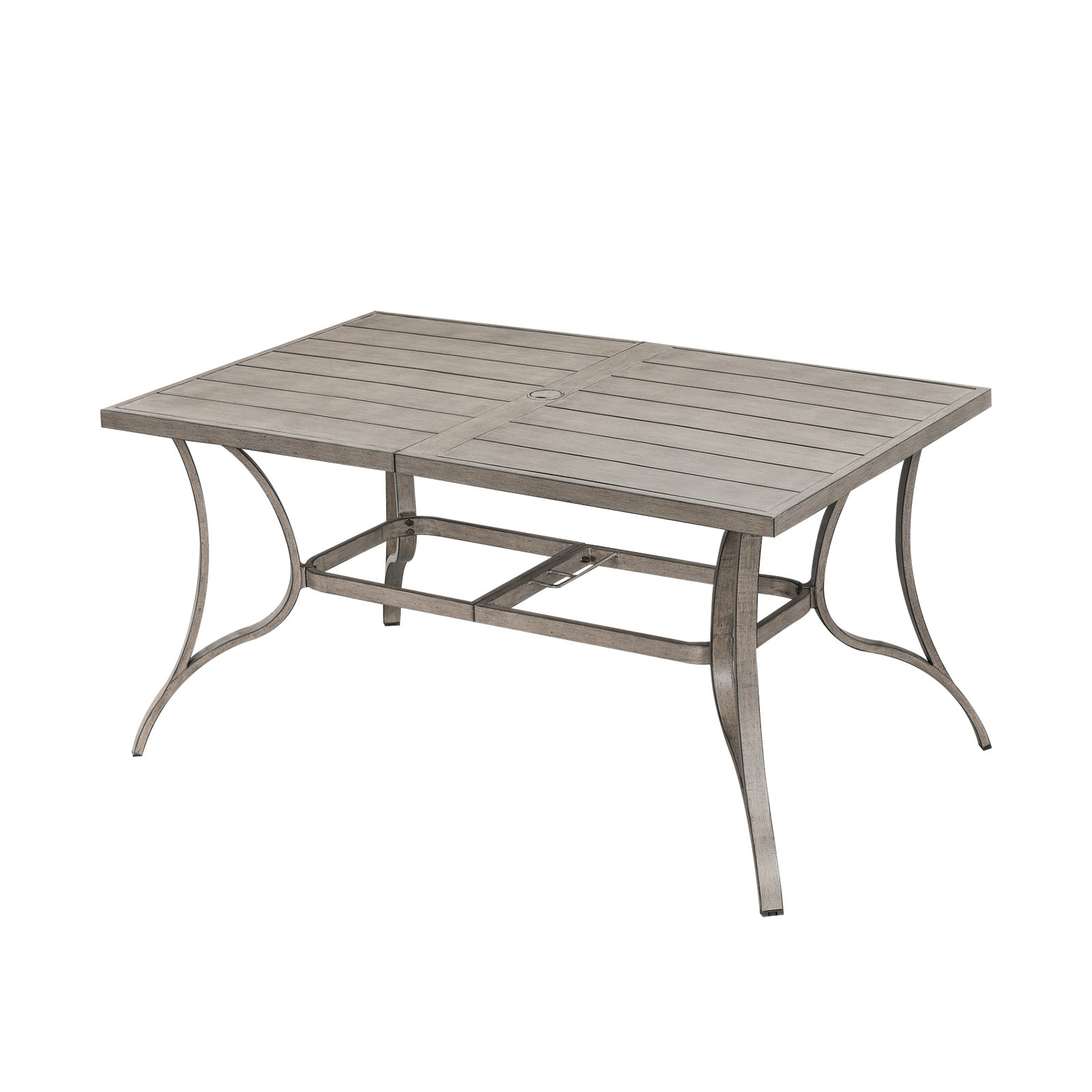 Latitude Run® Patio Dining Table for 6, All Weather Outdoor Dining ...