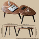 George Oliver Ensemble de 2 tables basses gigognes, tables de salon à ...