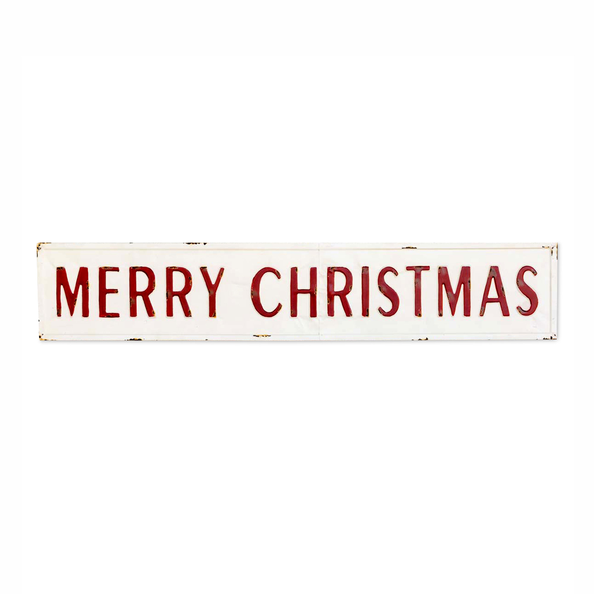 Park Hill Collection Embossed Merry Christmas Sign | Wayfair