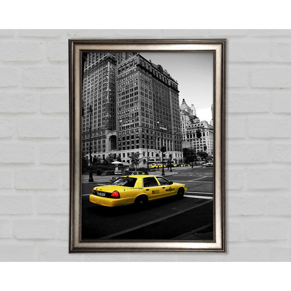 Ebern Designs Nyc Yellow Cab - Single Picture Frame Art Prints ...