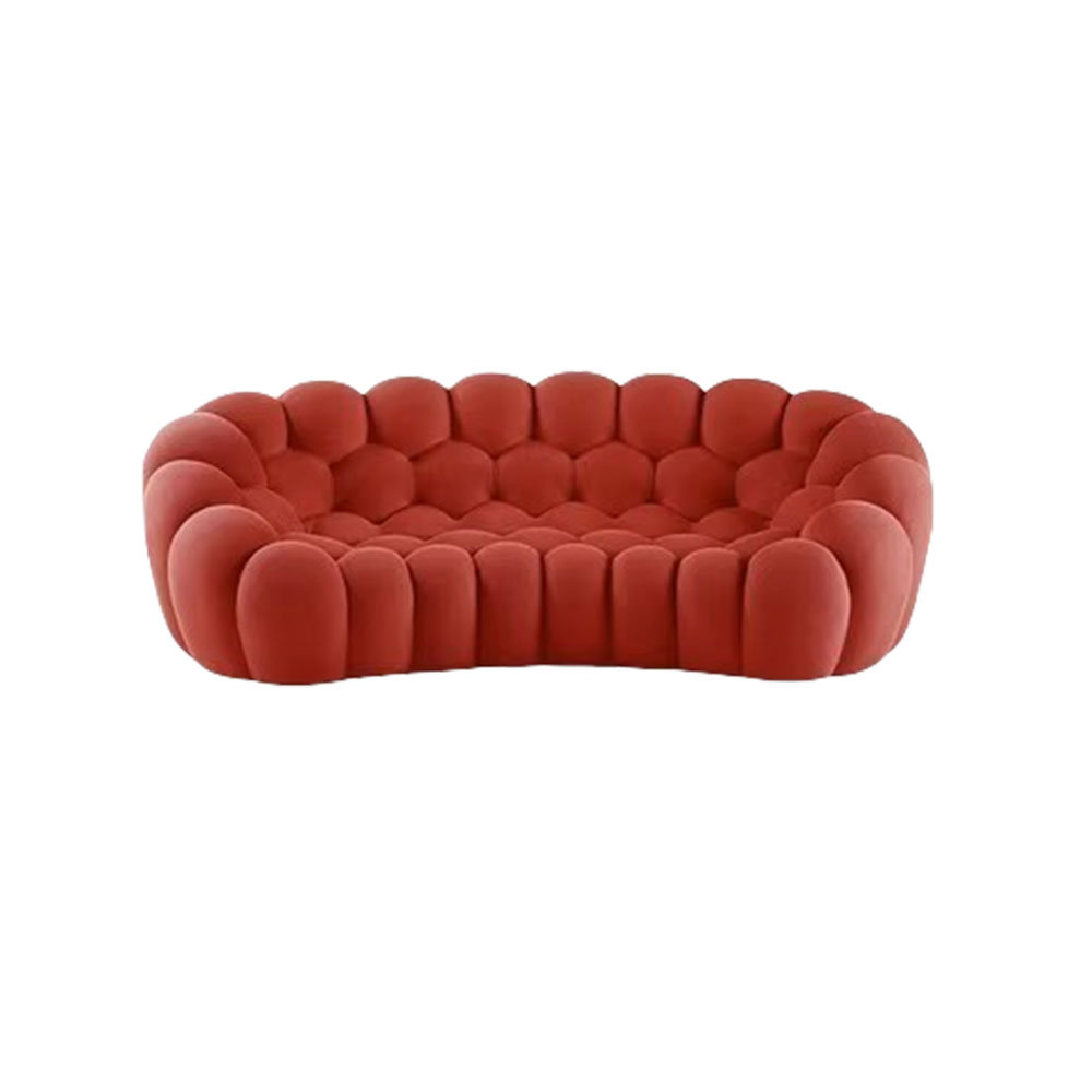 Lifton American Light Luxury Honeycomb Sofa 68.90'' Curved Sofa | Wayfair