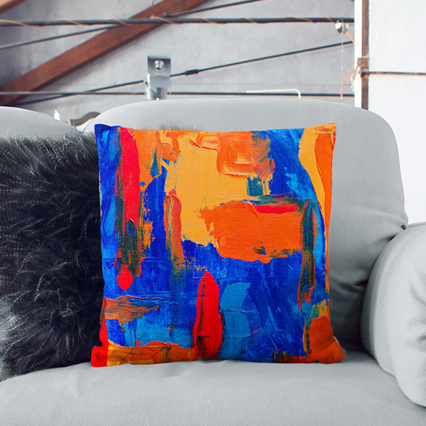 East Urban Home Abstract Square Throw Cushion | Wayfair.co.uk