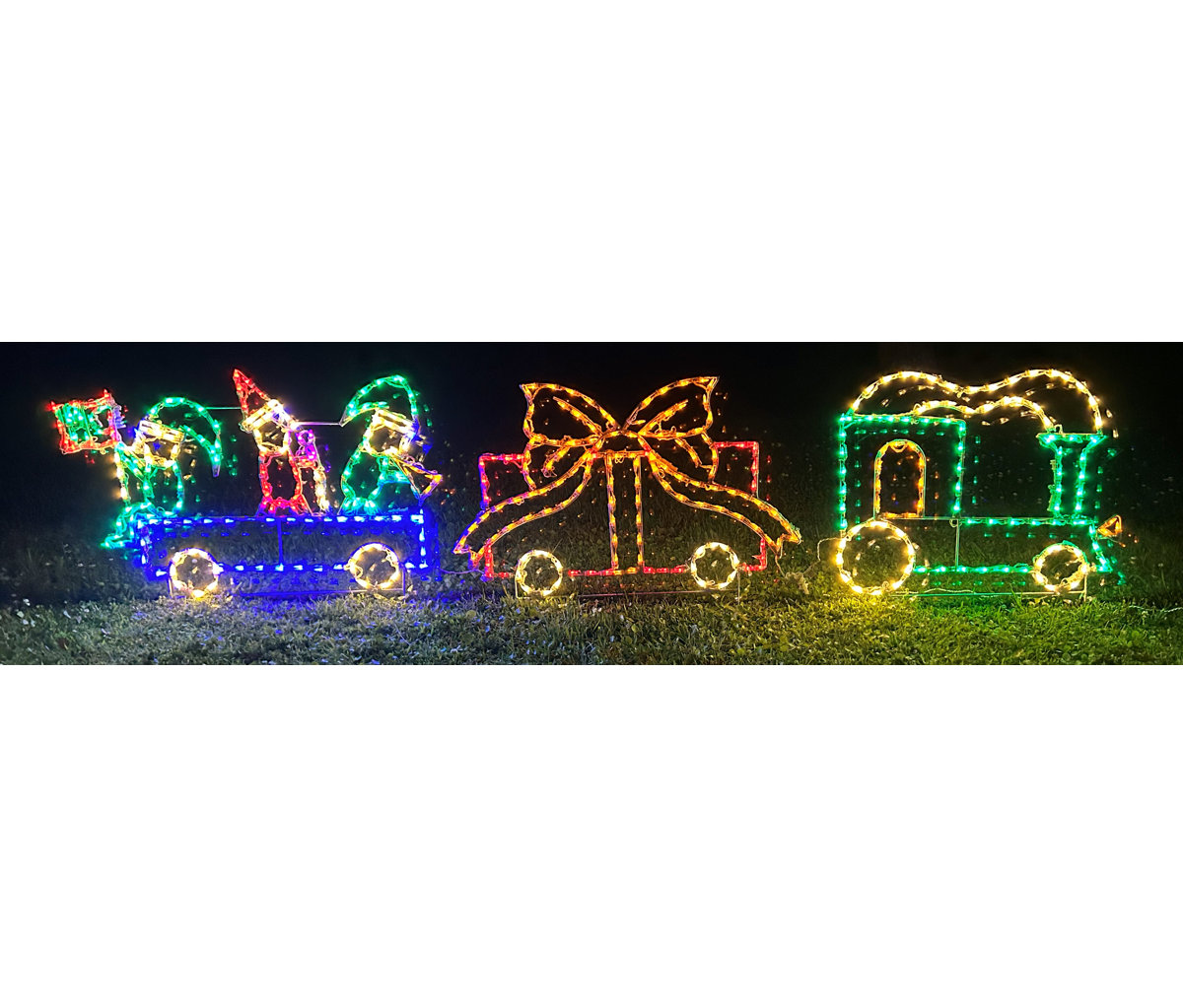 Lori's Lighted D'Lites Christmas Package Train Set Christmas Holiday ...