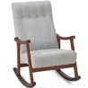 Red Barrel Studio® Rocking Chair with Solid Wood Legs & Reviews | Wayfair