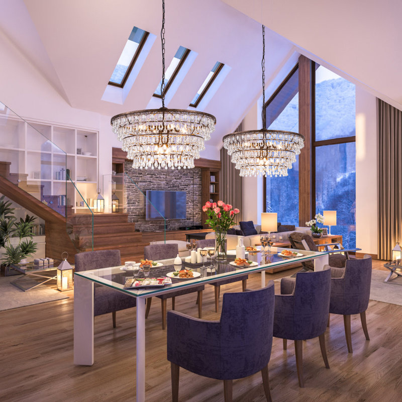 Rosdorf Park Alling 7 - Light Dimmable Tiered Chandelier | Wayfair