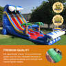 JumpOrange 22 FT Shark Sighted Dual Lane Water Slide with Detachable ...