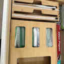 Rebrilliant Distributeur d'enveloppes en bambou pour tiroir de cuisine ...