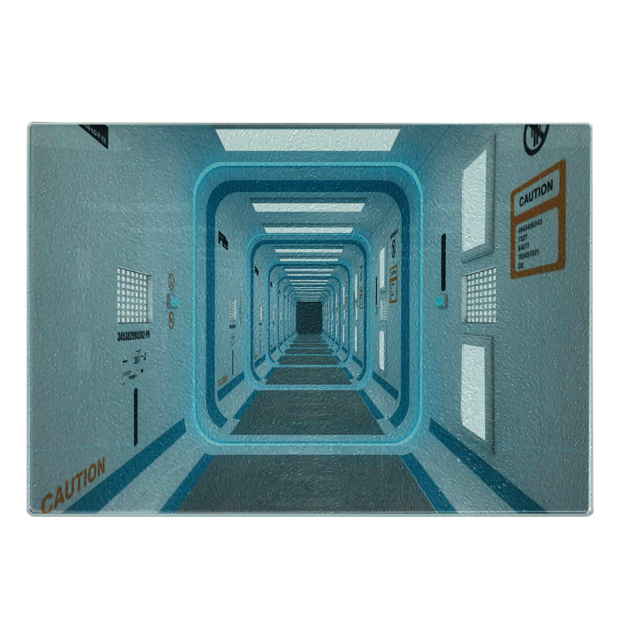 Ambesonne Outer Space Tempered Glass Cutting Board Ufo Galactic Print ...