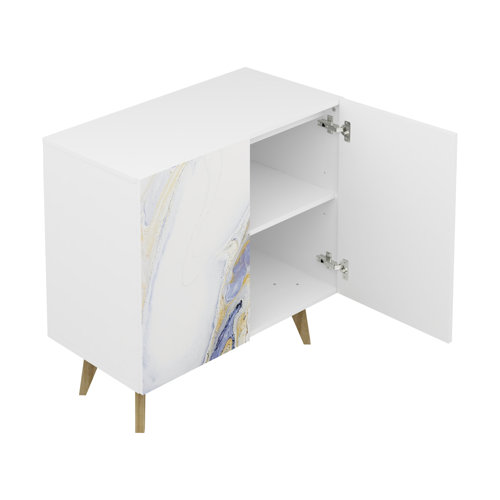 Wade Logan® Bostyn Art 2 Door Accent Cabinet & Reviews | Wayfair