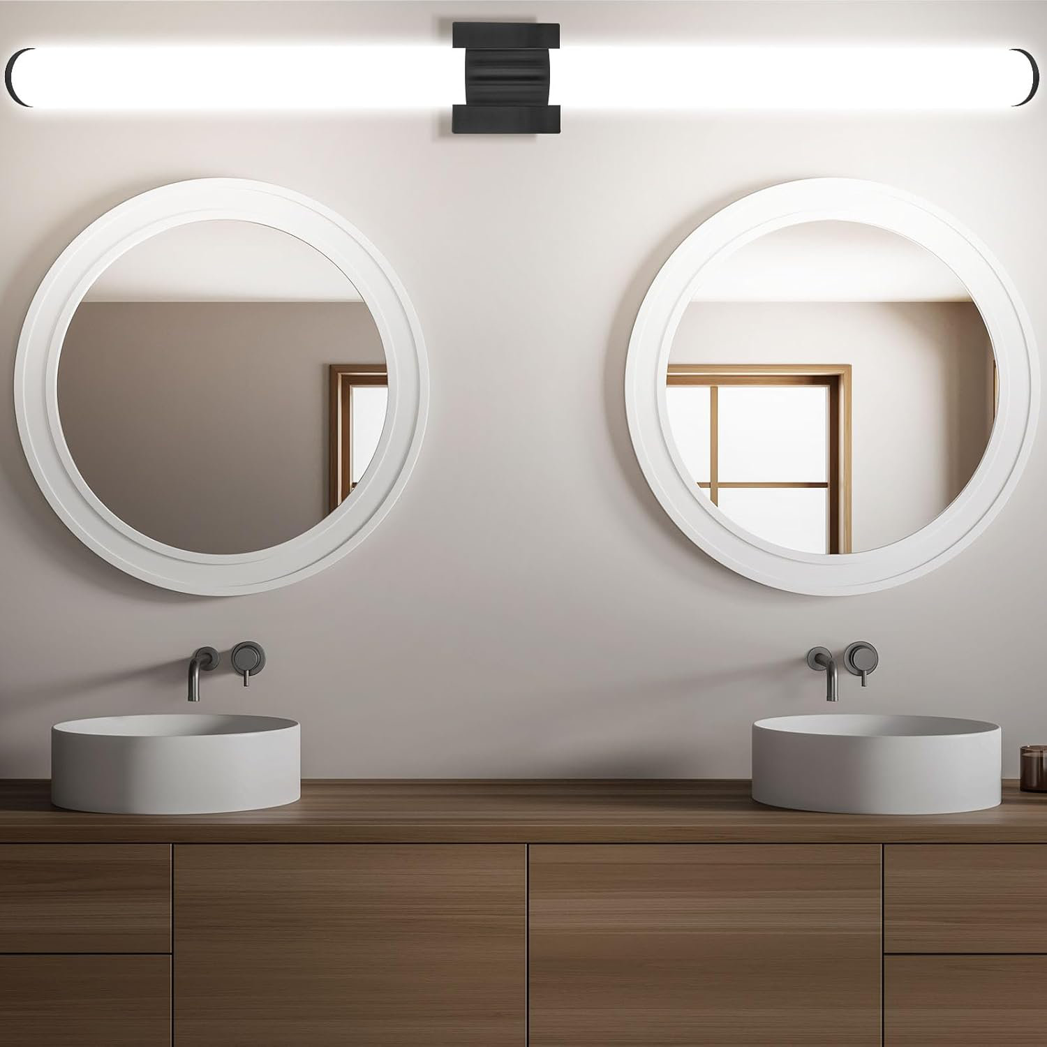 BEAUTY DEPOT 48 Inch LED Bathroom Vanity Light Fixture, 5CCT Selectable ...