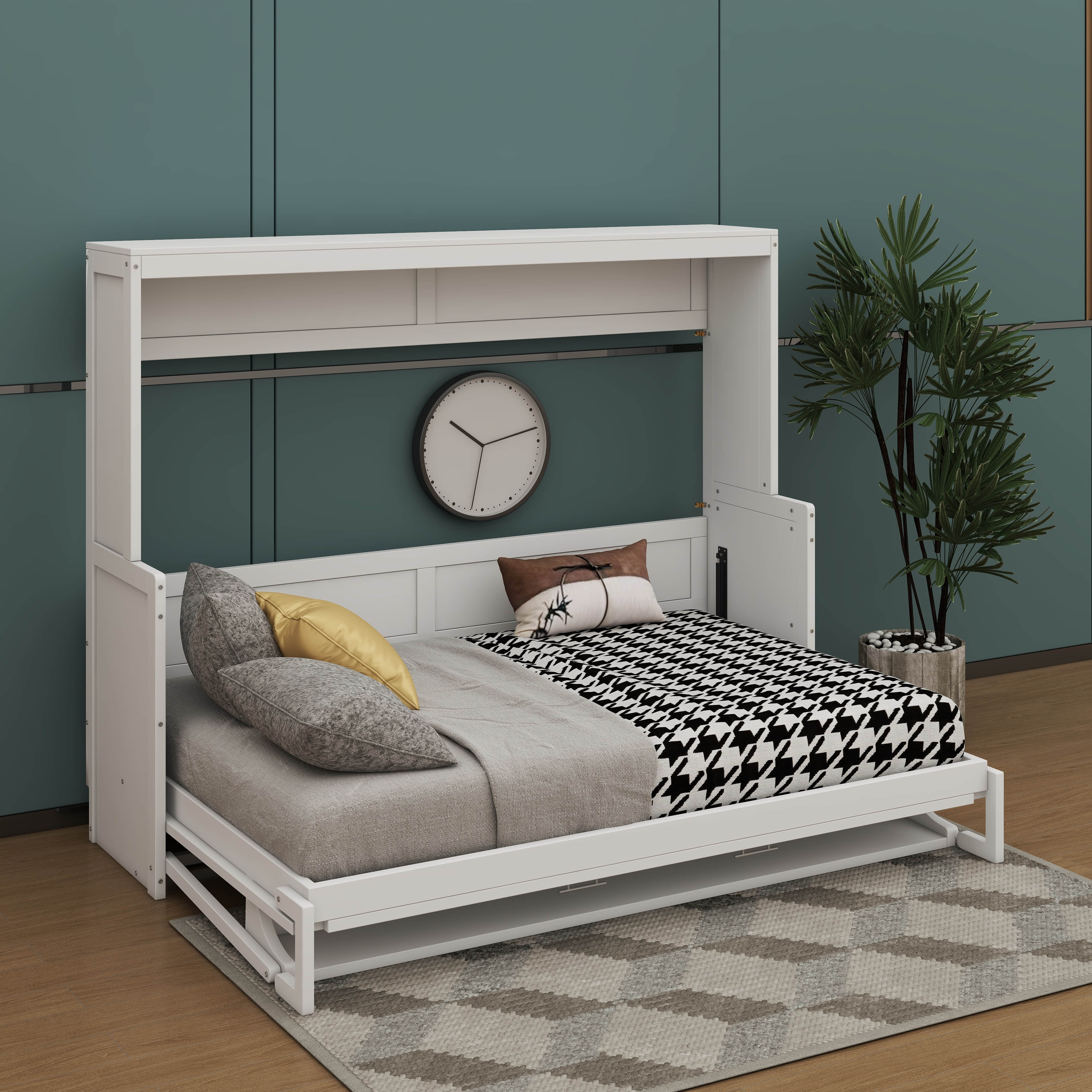 Latitude Run® Streamlined Murphy Bed With Effortless Hydraulic Lift And ...