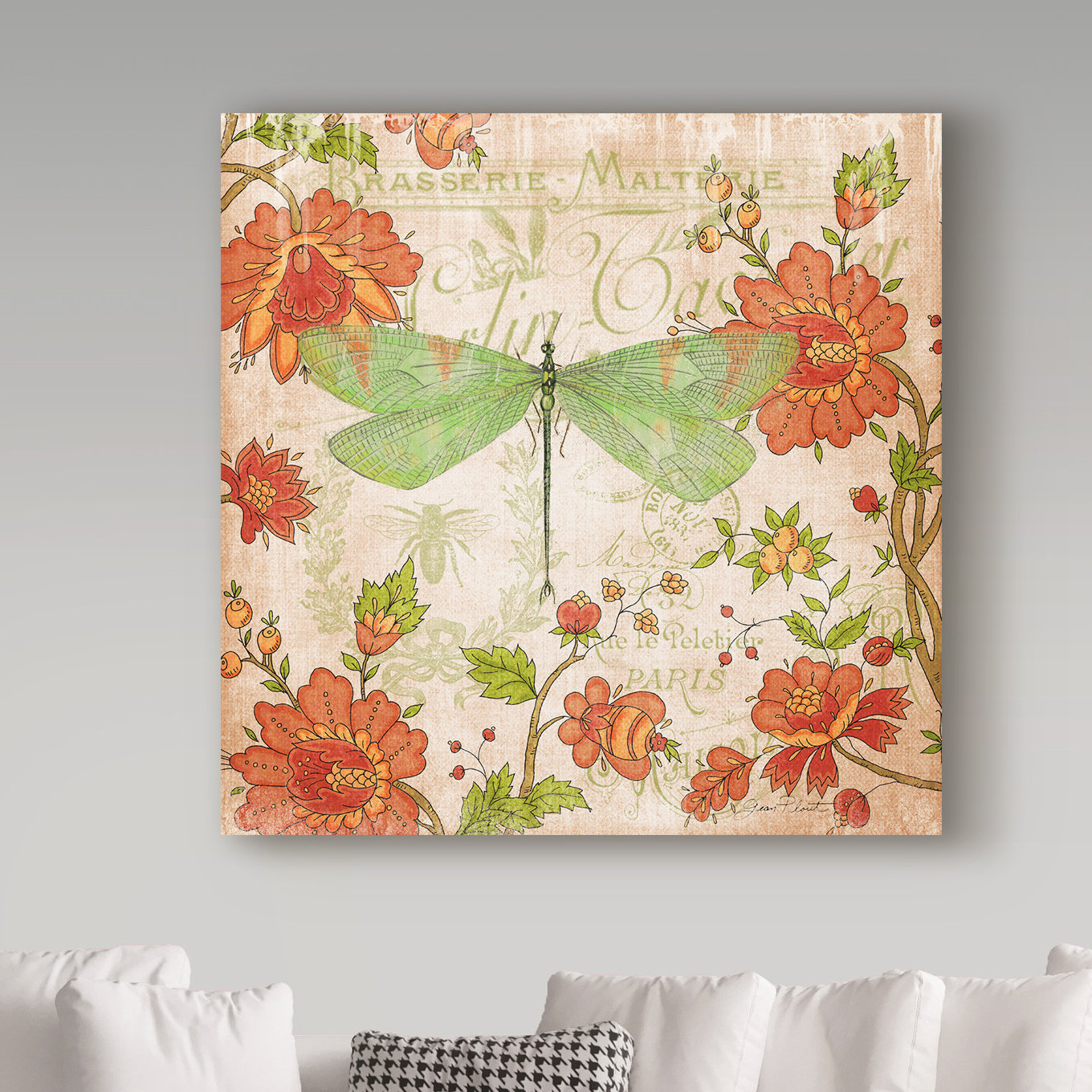 Trademark Fine Art 'Jardin De Luxe 2' Graphic Art Print on Wrapped ...