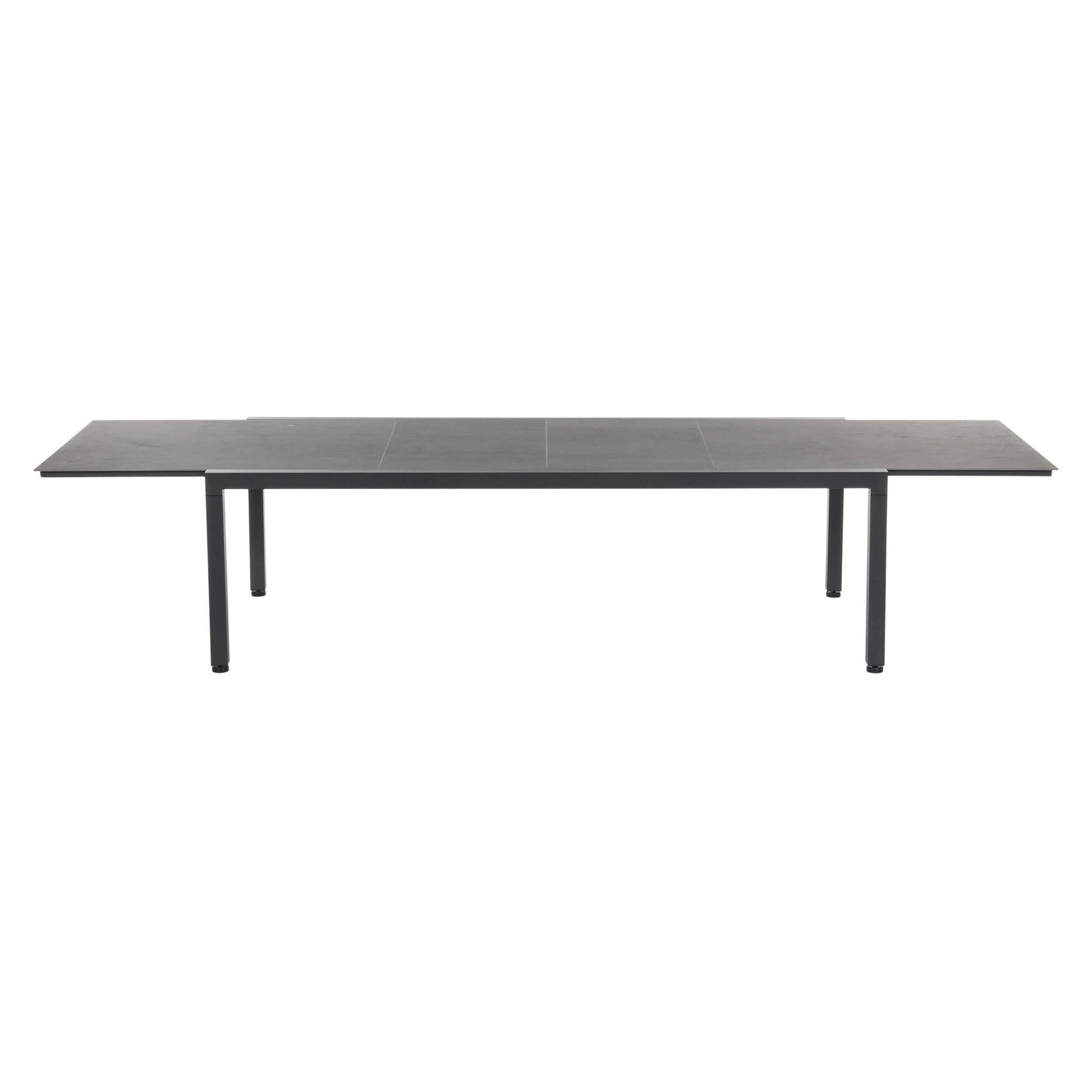 Barlow Tyrie Equinox Extending Dining Table - Graphite Powder-Coated ...