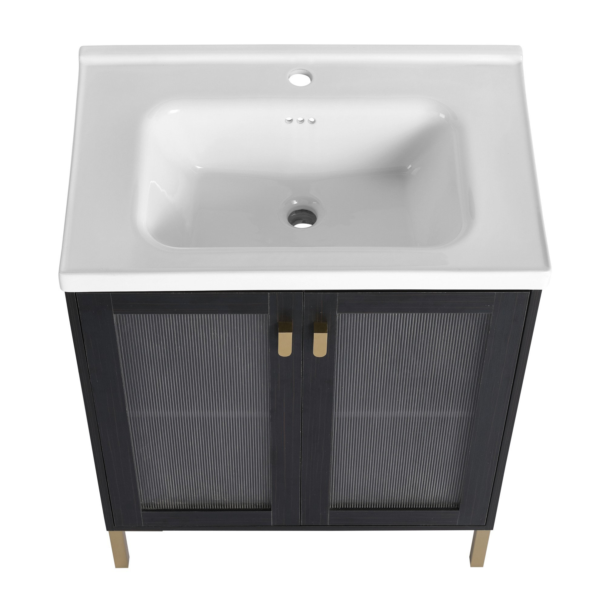 Ebern Designs 28-inch Modern Freestanding Bathroom Vanity with Sink ...