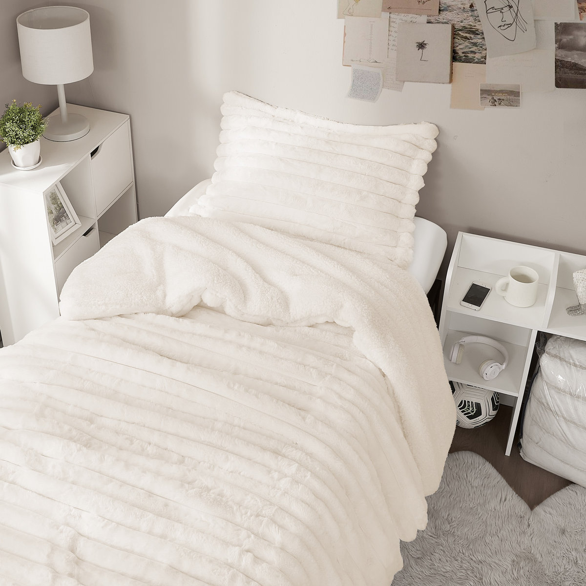 Byourbed Coma Inducer Chunky Bunny Roll Cakes Oversized Faux Fur ...