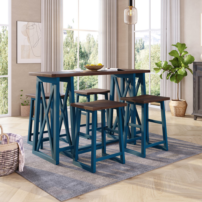 Gracie Oaks Sybrand 5 - Piece Dining Set | Wayfair