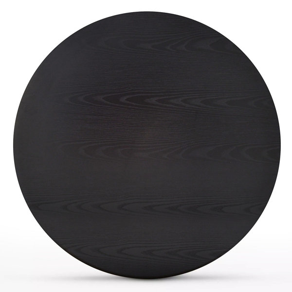 Beachcrest Home 39.4" Round Wood Desktop Pedestal Dining Table With ...