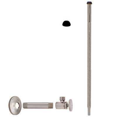 Westbrass 1/2" IPS x 3/8" OD x 15" Water Supply Kit with Corrugated ...