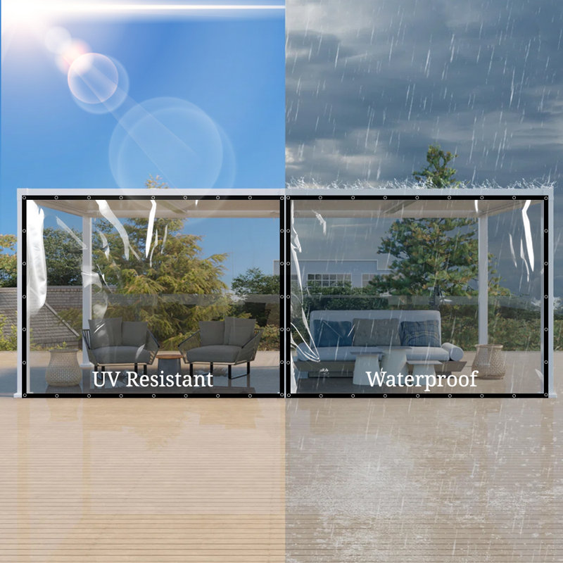 Covers & All Heavy-Duty Outdoor Waterproof Clear Tarp, Multipurpose ...