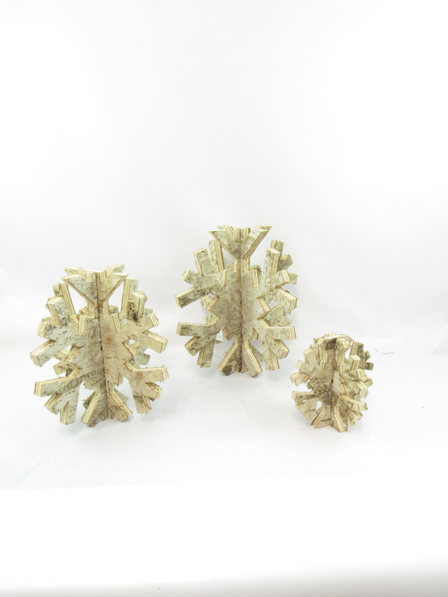 The Holiday Aisle® WHITE BIRCH SNOWFLAKE SET | Wayfair
