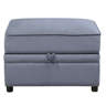 Hokku Designs Grey Velvet Upholstered - Hinge For A Cozy Relaxation ...