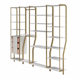 CosmoLiving by Cosmopolitan Gwyneth 4 Piece Walk In Closet System ...