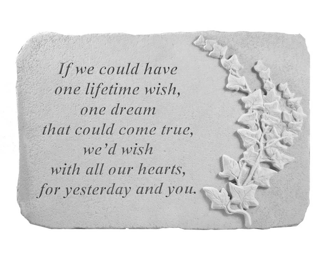 Red Barrel Studio Tempo If We Could Have One Memorial Plaqua - Wayfair ...