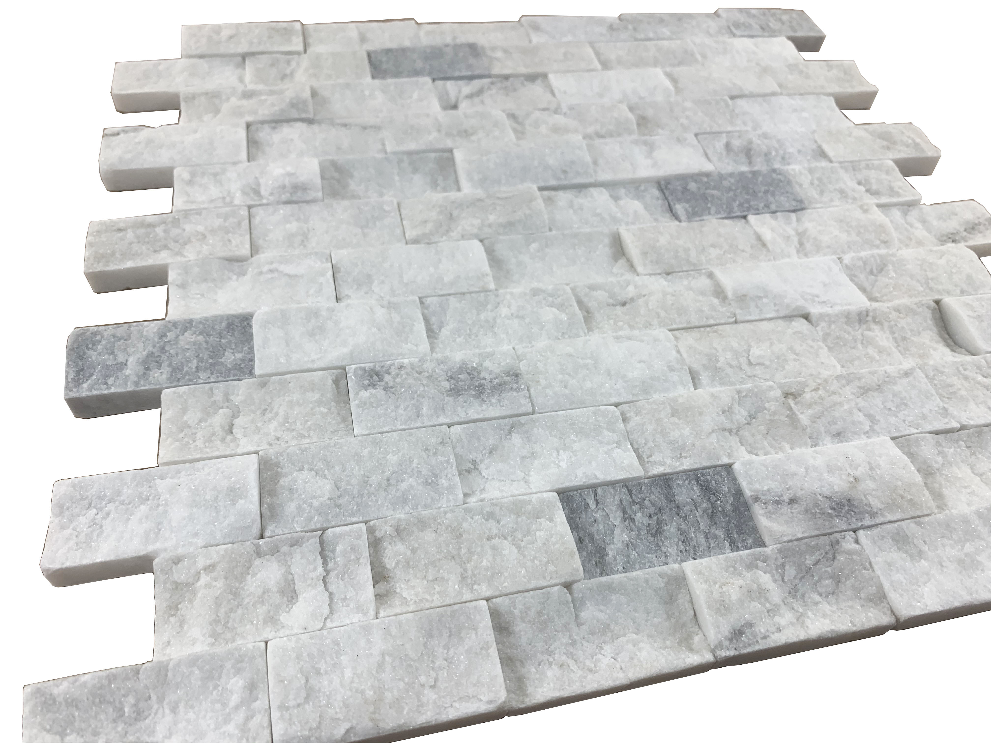 Bloom Stone 1" x 2"Marble Brick Joint Mosaic Wall & Floor Tile | Wayfair