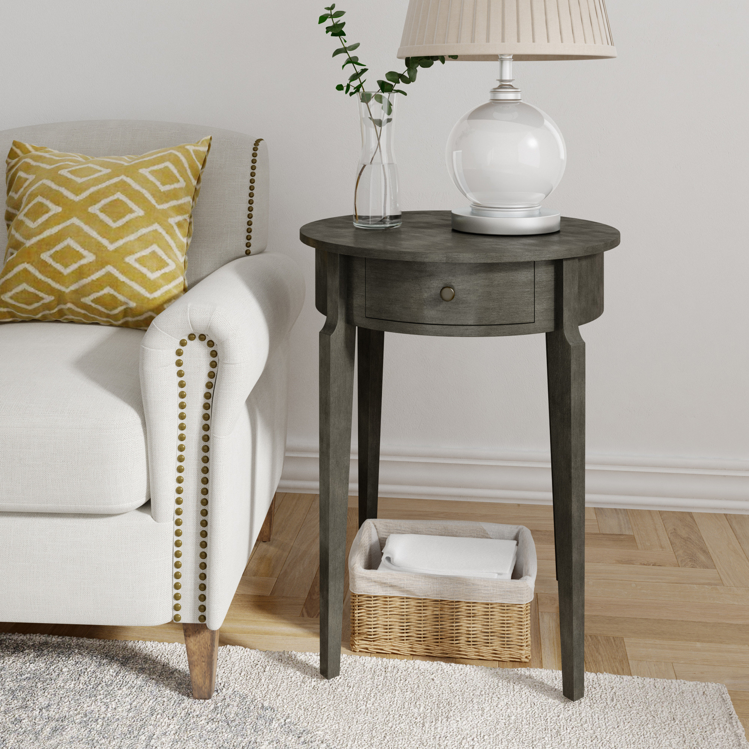 Finch Thaddeus Thaddeus Round Side Table & Reviews - Wayfair Canada