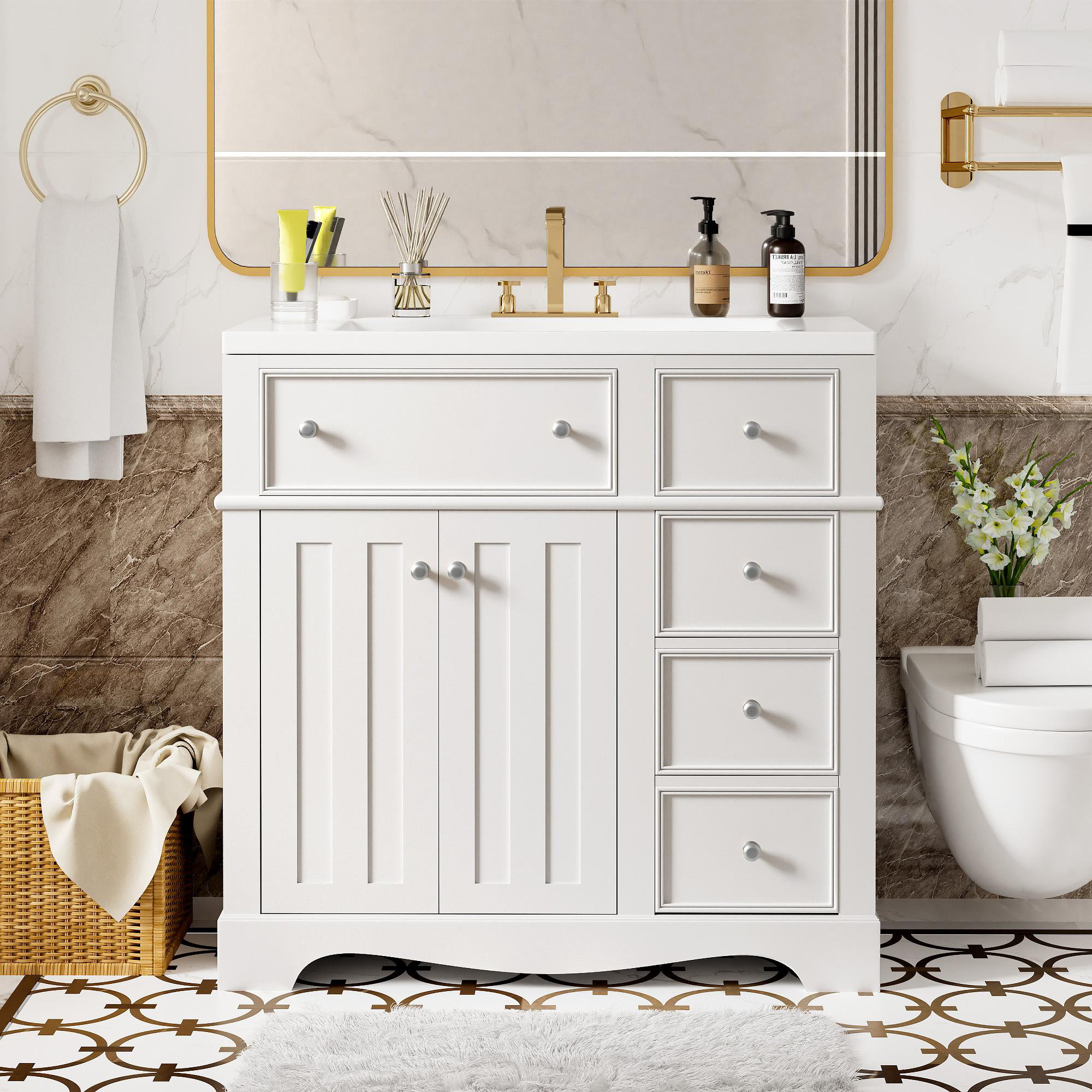 Ebern Designs Bathroom Vanity Sets | Wayfair