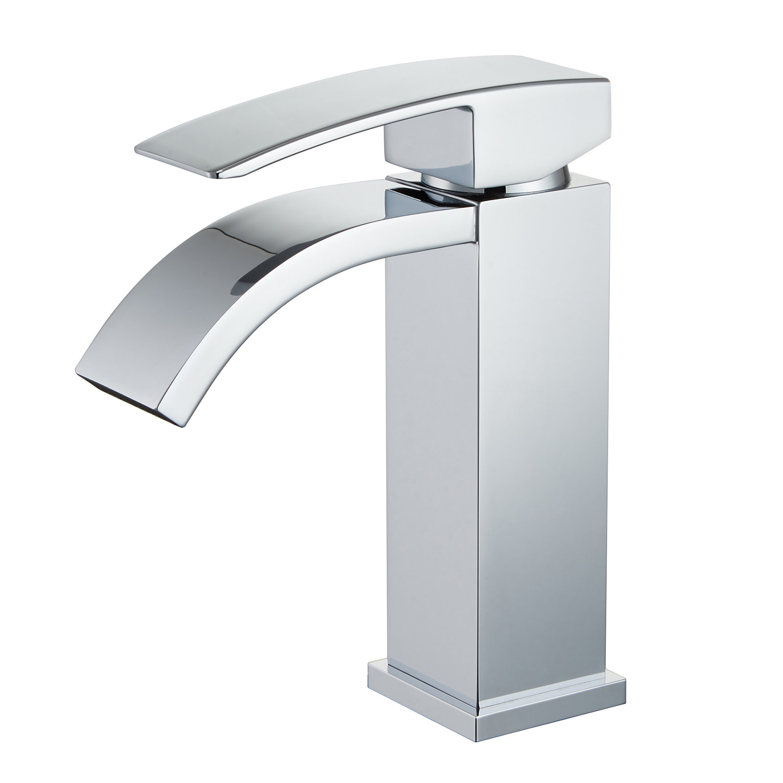 AngleSimple Single Hole Faucet Single-handle Bathroom Faucet & Reviews ...