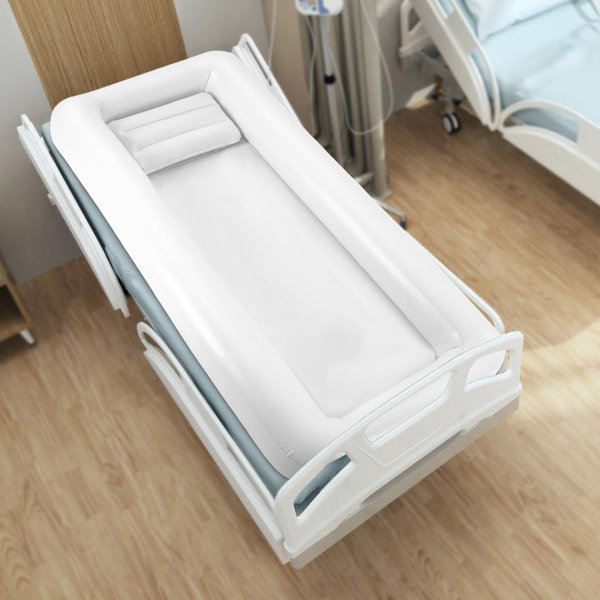 DENFER 110 Volt 1 - Person Rectangle Inflatable Hot Tub in White | Wayfair