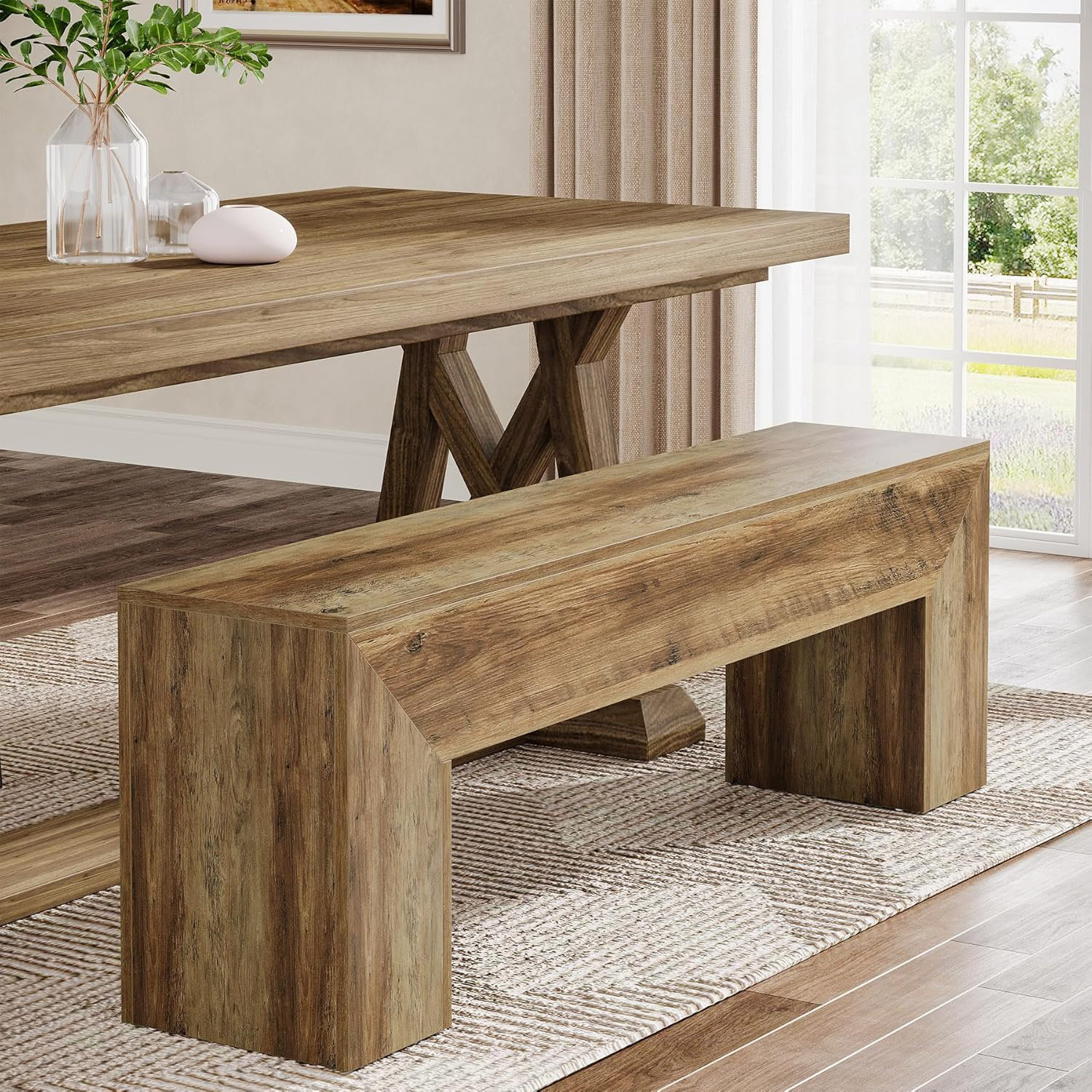 Millwood Pines 47'' Farmhouse Dining Bench | Wayfair