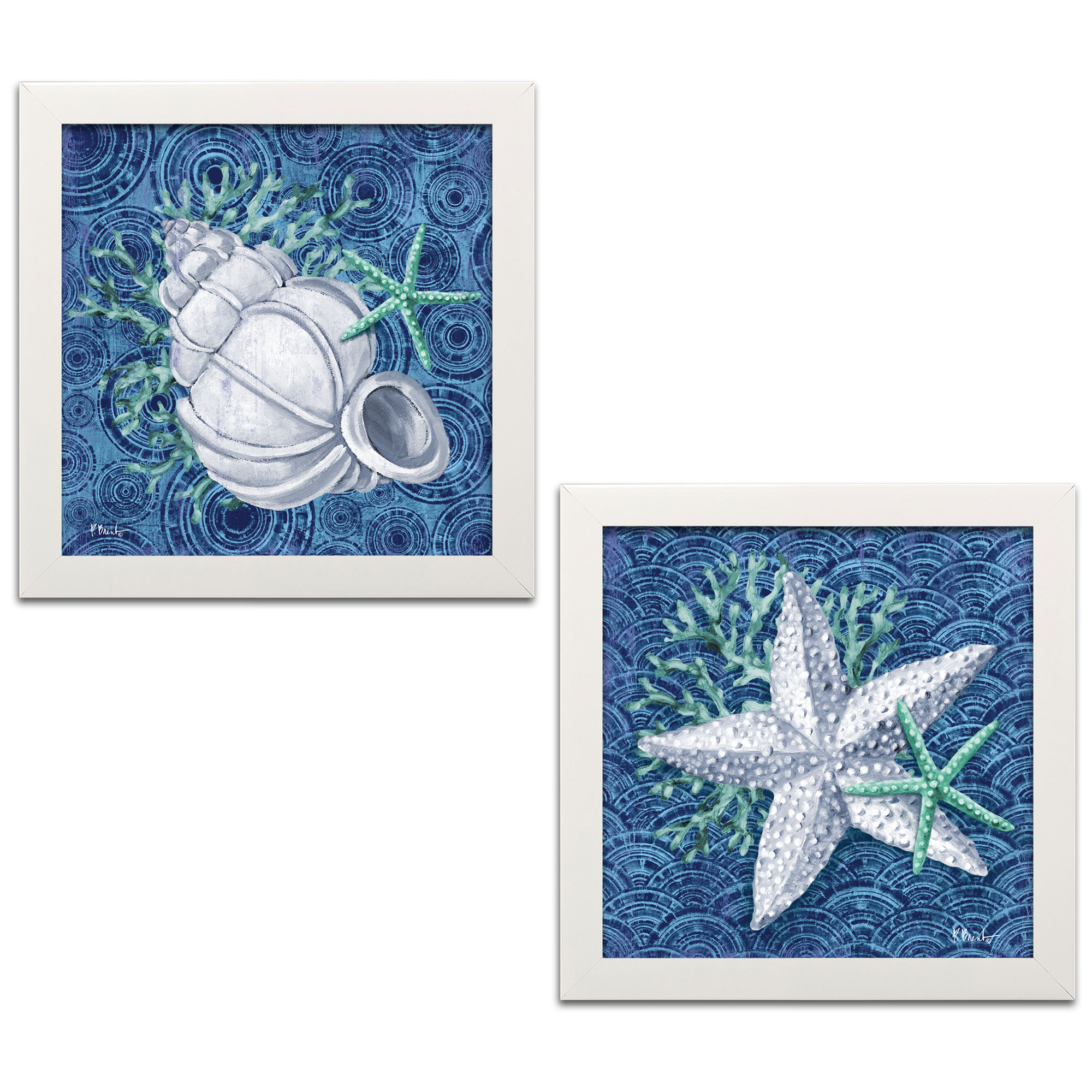 Highland Dunes Silverplate Shells III and IV by Paul Brent - 2 Piece ...