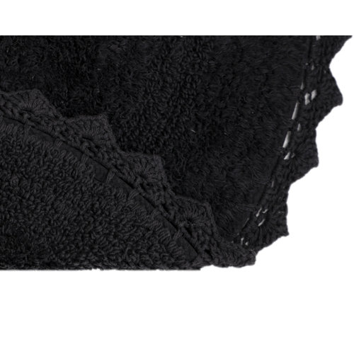 Red Barrel Studio® Crochet Triangle Lace Bath Rug | Wayfair