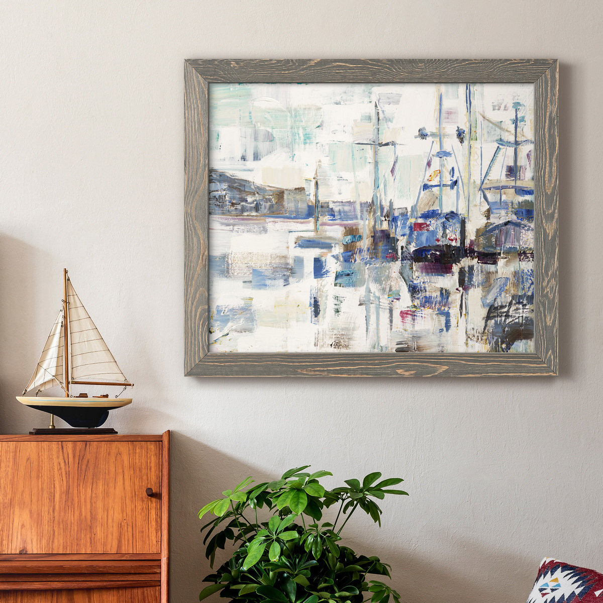 Breakwater Bay Across a Line - Picture Frame Painting Print on Canvas ...