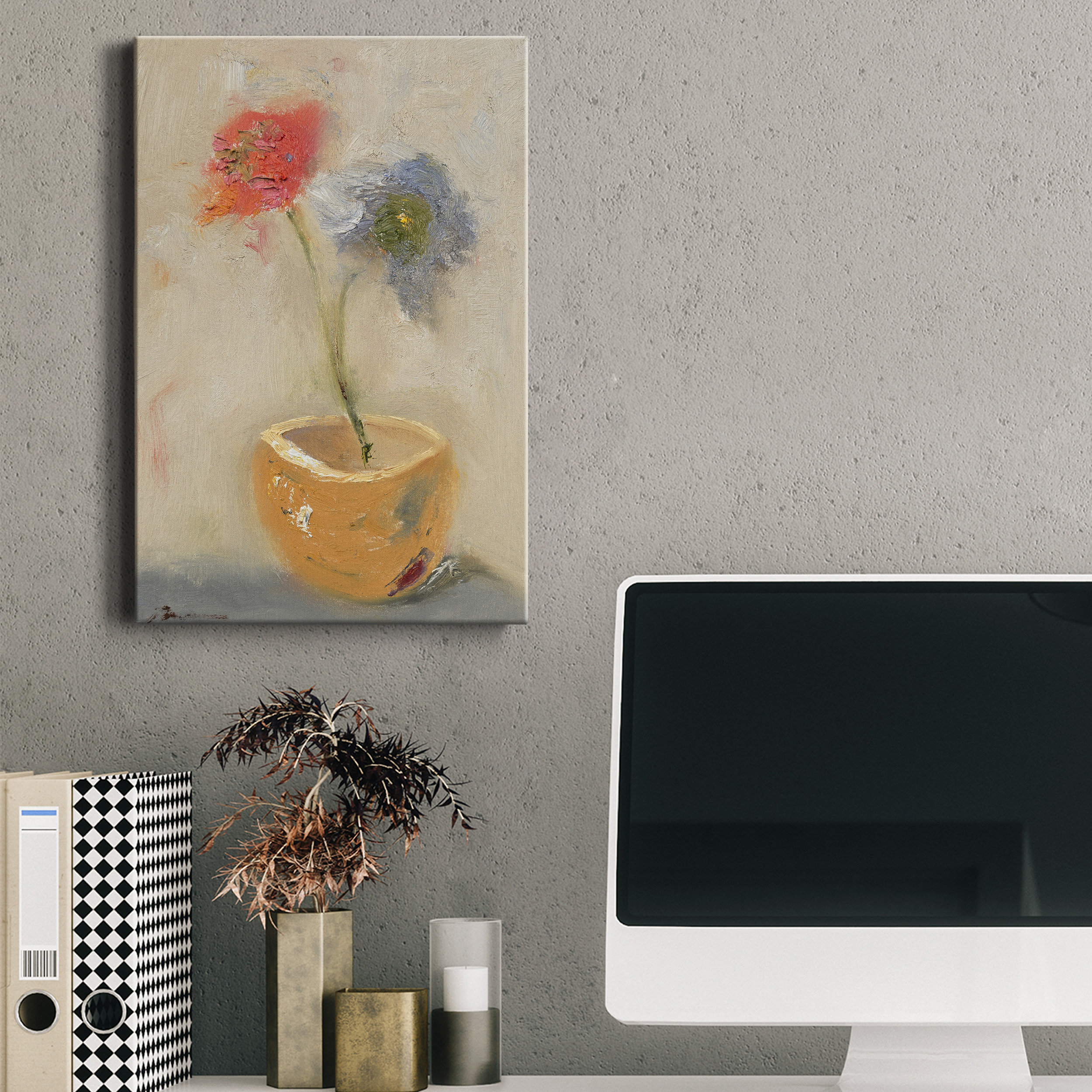 Winston Porter Teacup Flowers - Print | Wayfair