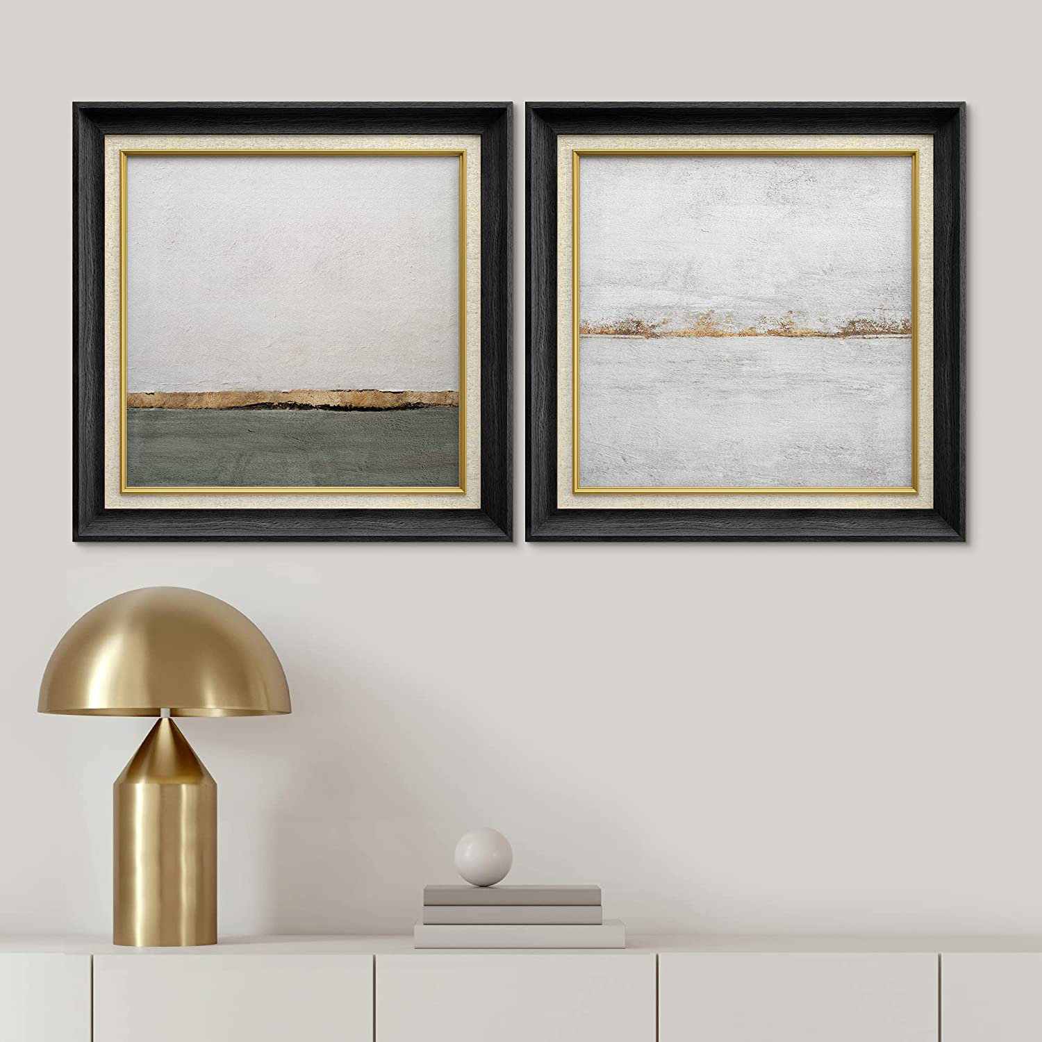 SIGNLEADER Minimal Stroke Abstract Landscape Classic Vintage Neutral ...