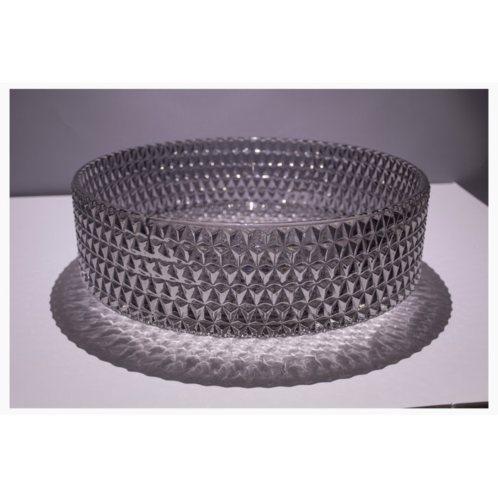 Hewei 15.55'' Glass Circular Vessel Bathroom Sink | Wayfair
