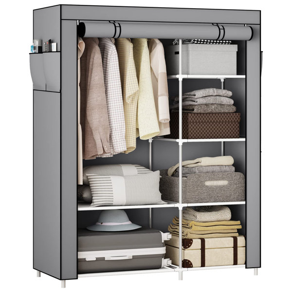 Rebrilliant Leighanne 105cm Portable Wardrobe | Wayfair.co.uk