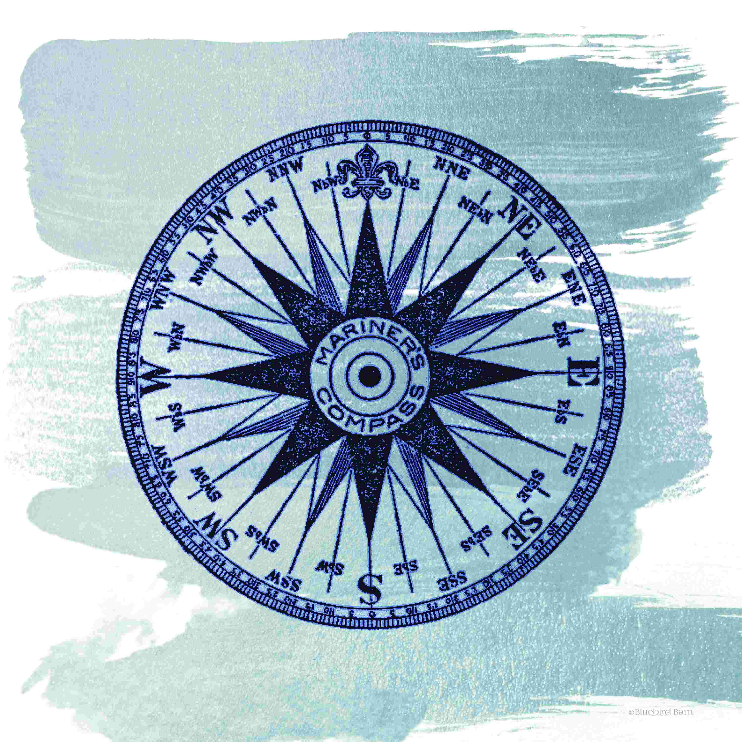 Breakwater Bay Brushed Midnight Blue Compass Rose - Wayfair Canada